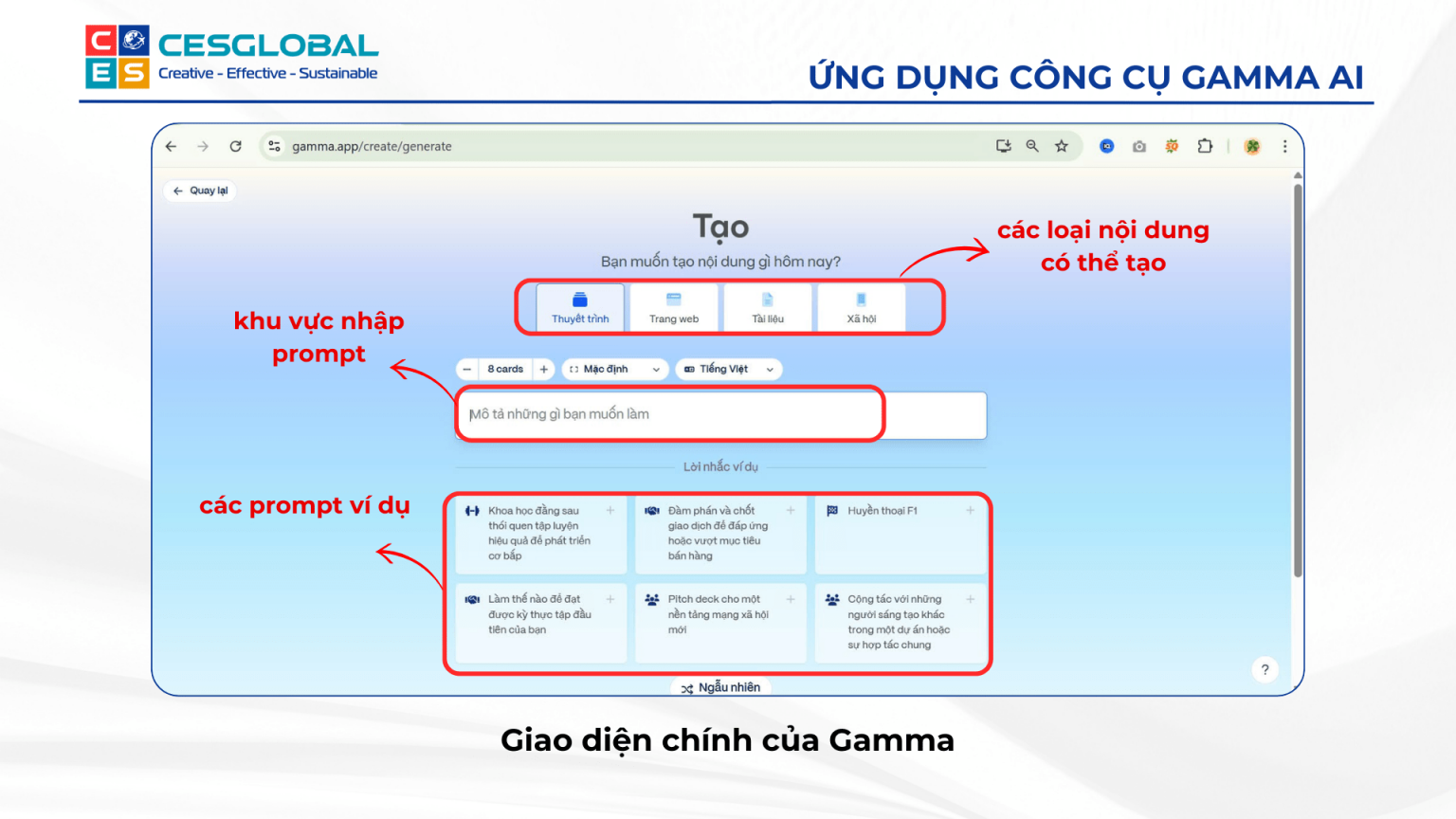 Gamma AI – Hướng dẫn sử dụng gamma AI tạo Slide siêu tốc - CES GLOBAL