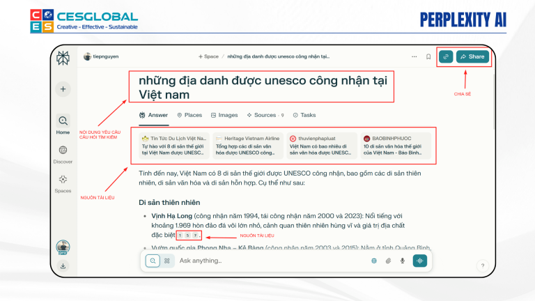 Perplexity - công cụ tìm kiếm AI thông minh và chính xác - CES GLOBAL